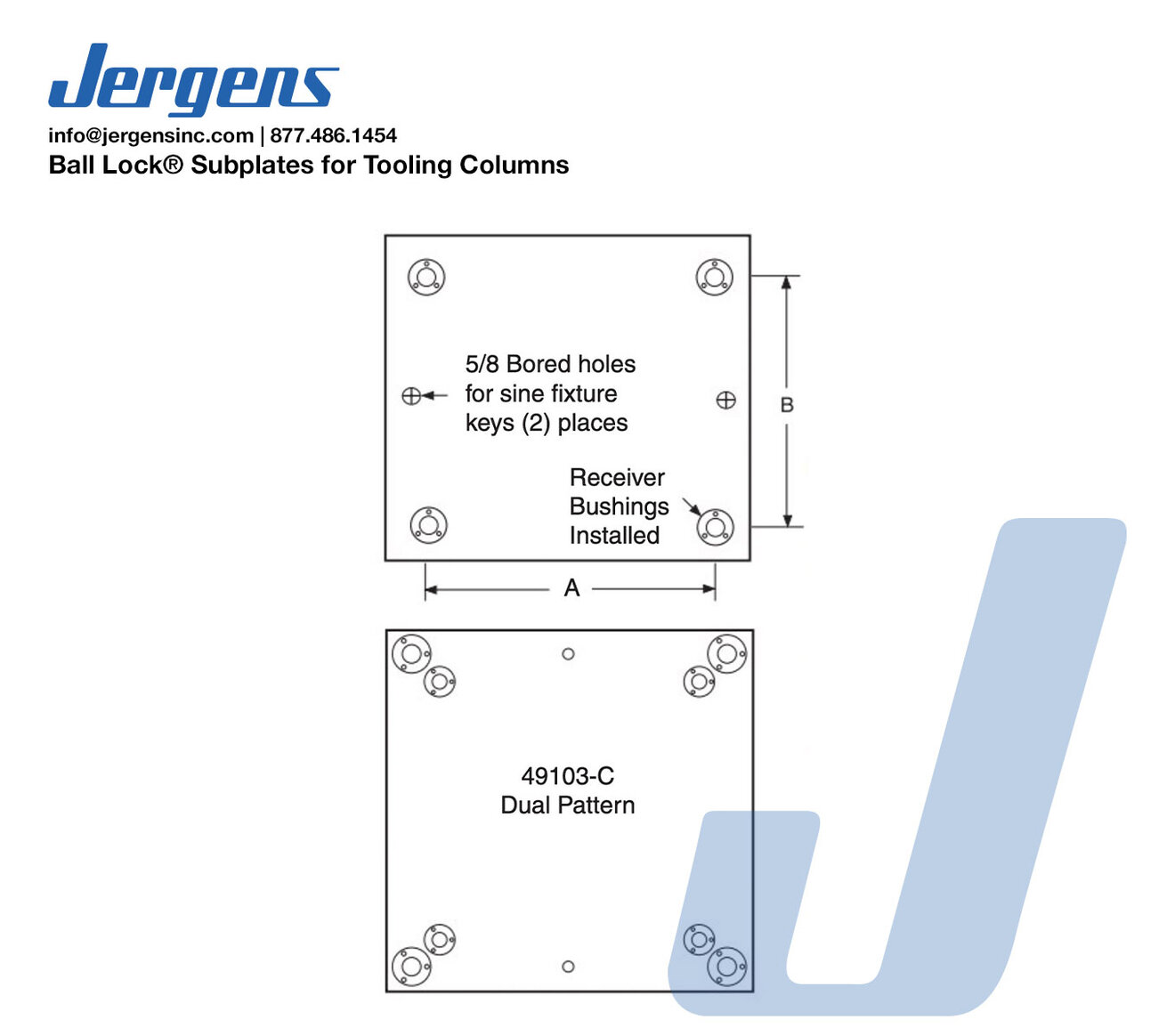 Ball Lock® Subplates for Tooling Columns| Jergens Workholding | Jergens Inc