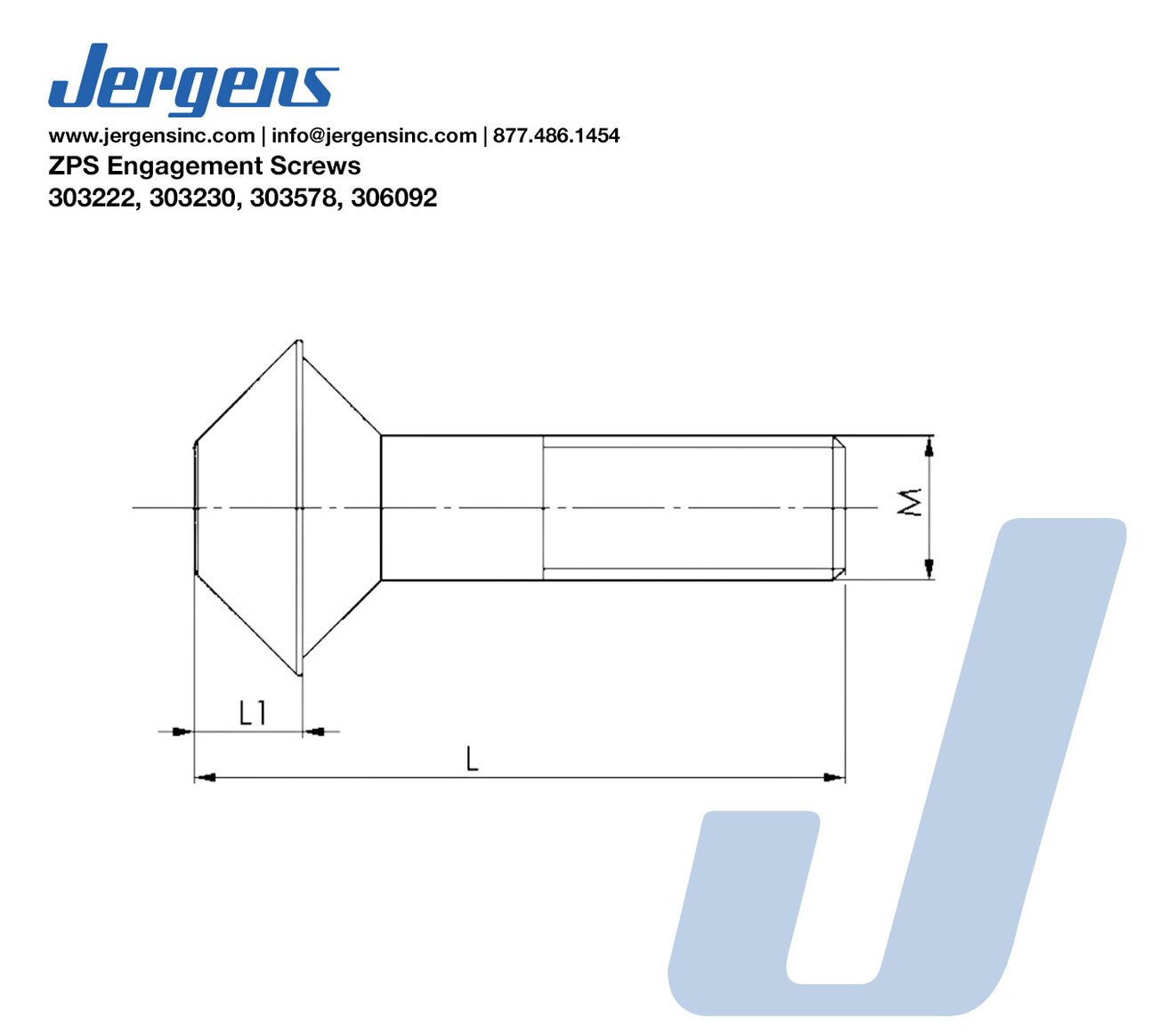 ZPS Engagement Screws| Jergens Workholding | Jergens Inc