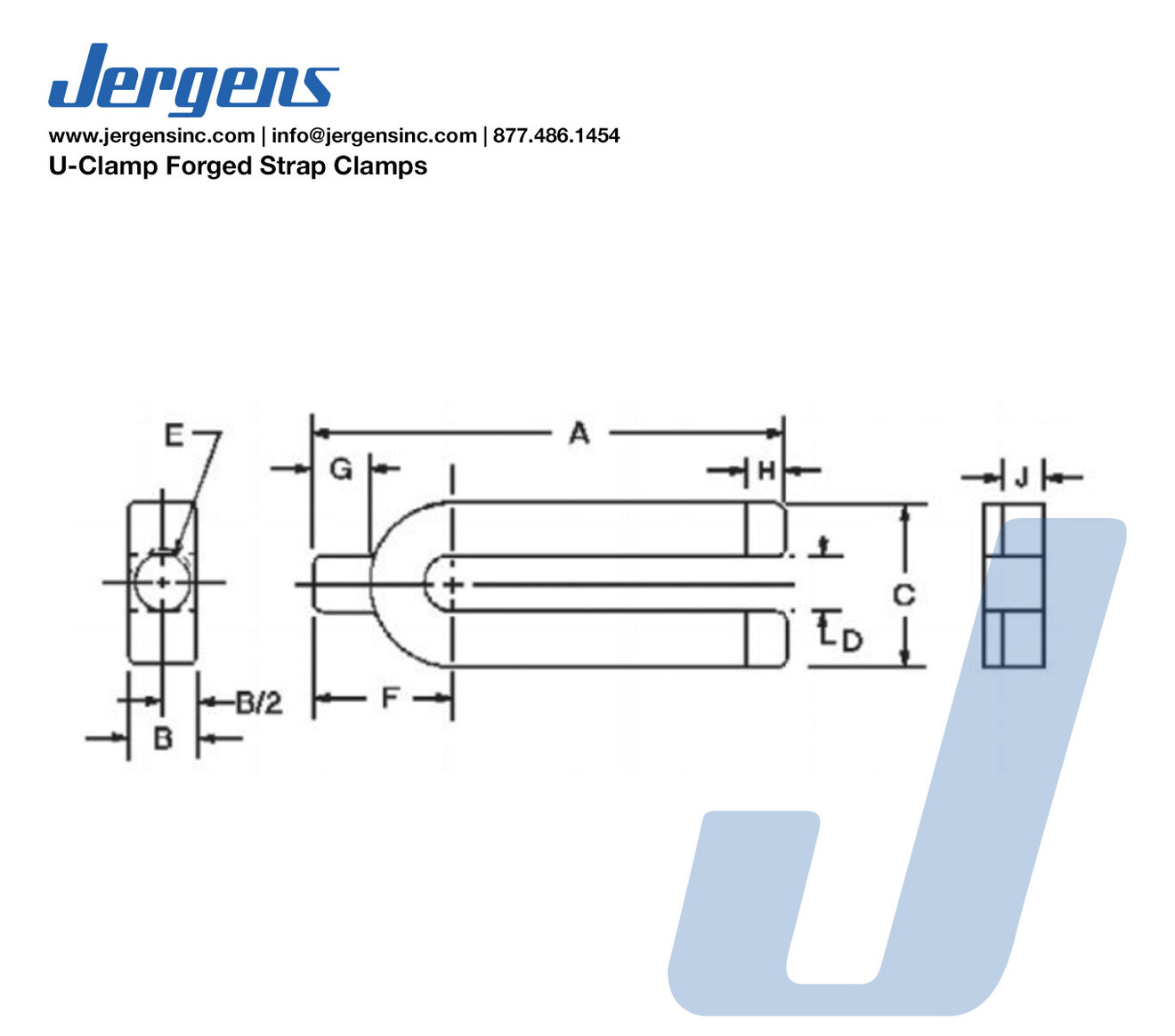 U-Clamp Forged Strap Clamps| Jergens Workholding | Jergens Inc