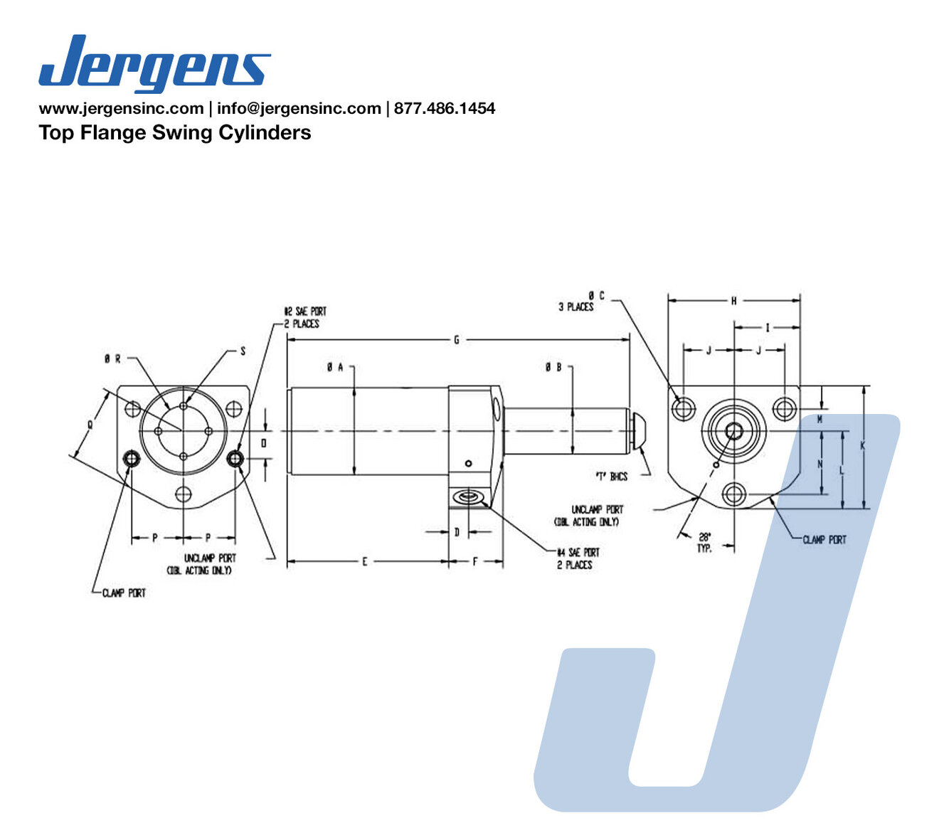 Top Flange Swing Cylinders| Jergens Workholding | Jergens Inc