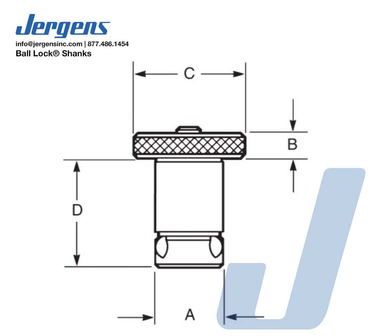Stainless Steel Ball Lock® Shanks| Jergens Workholding | Jergens Inc