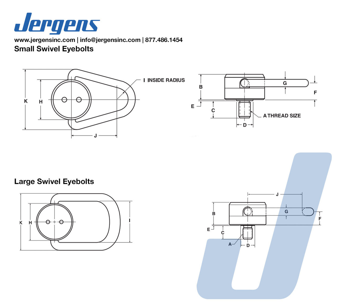 Swivel Eye Bolts| Jergens Lifting Solutions | Jergens Inc