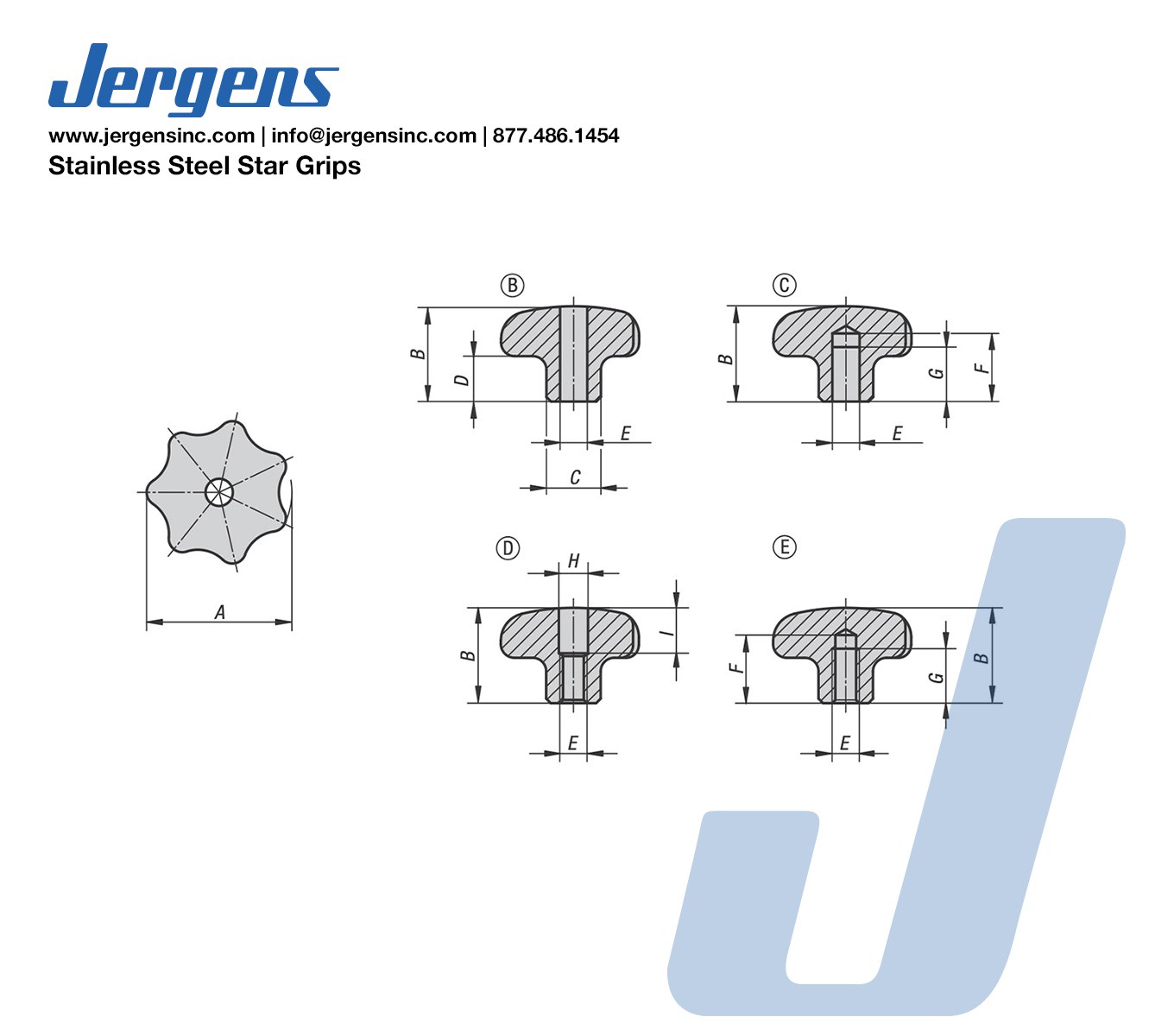 Stainless Steel Star Grips| Jergens Specialty Fasteners | Jergens Inc